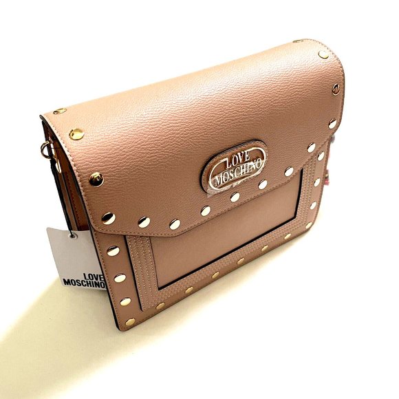 Love Moschino | Bags | Nwt Love Moschino Studded Shoulder Bag With ...